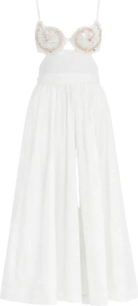 PatBo Patbo - Robe Mi-longue - Femme - Robes - Blanc - Taille: 34 FR