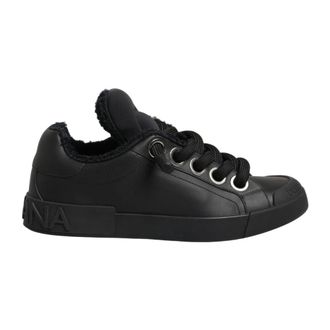 Dolce & Gabbana Portofino Low Top Sneakers - - Shoes - Herren - Schwarzk - 44 EU