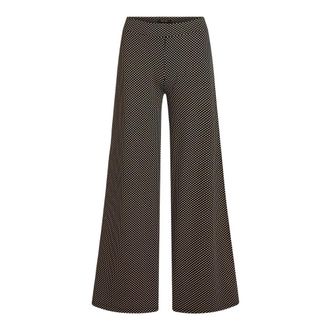 King Louie Border Palazzo Pants Piper - - Trousers - Damen - Schwarzk - S