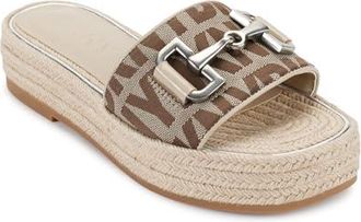 DKNY Femme Fiona-Sandales à Plateforme, Chino, 38 EU