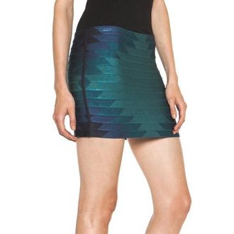 Haute Hippie Aztec Knit Bandage Mini Skirt Size M