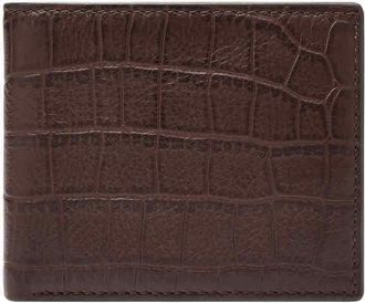 Fossil Derrick Portemonnaie-Set aus Leder oder Polyester für Männer Toffee Braun 12.07 cm L x 2.54 cm W x 9.53 cm H