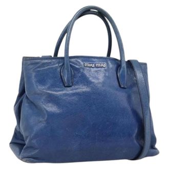 Miu Miu Sac &agrave; main Pre-owned - Femme - Pre-owned - Bleu - Taille: ONE Size