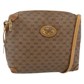 Gucci Pre-owned Vintage Canvas Umh&auml;ngetasche - - Pre-owned - Damen - Braun - ONE SIZE