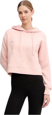 Guess Femme, Sweatshirts et sweats &agrave; capuche, Rose, Taille: 38 FR New Alisa Sweat &agrave; capuche