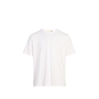 Amomento T-shirt uni &agrave; col rond en coton