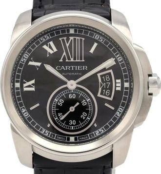 Cartier Pre-owned Montre Automatique Calibre 42mm - Homme - Pre-owned - Noir - Taille: ONE Size