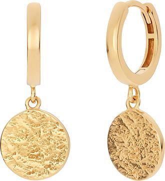 Noelani Damen Creolen vergoldet aus 925er Sterling Silber (2,4 cm), Gold, Kommt in Schmuck Geschenk Box, 2030122