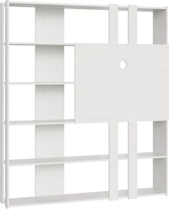 Les Tendances Bibliothèque et meuble TV Bamka 178cm-Couleur Blanc