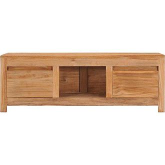 vidaXL TV-Schrank 100&times;30&times;35 cm Massivholz Teak Vidaxl