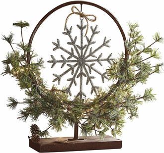 Loberon Deko-Ständer Nélivanne, Rustikales Antik-Finish, Integrierter Haken, Individuell Dekorierbar, Nostalgischer Charme, Deko-Objekt, Dekoration, Eisen, an