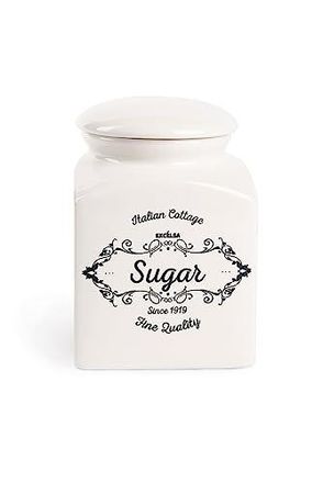 Excelsa Dose Zucker, Keramik, Elfenbein, Capacità: 700 ml