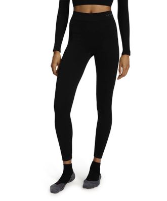 Falke Damen Baselayer-Hose Maximum Warm Long W Ti Funktionsmaterial schnelltrocknend 1 Stück, Schwarz Black 3000, XL