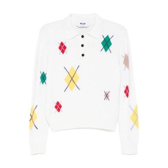 Msgm Msgm, Damen, Strickwaren, Mehrfarbig, SGr&ouml;&szlig;e