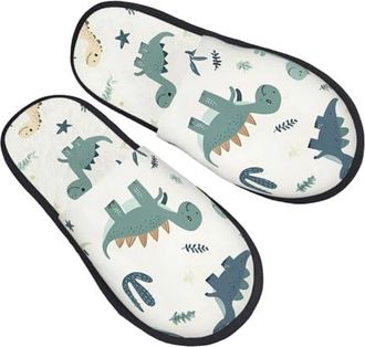 Generic Confortable Pantoufles &agrave; Hiver Dinosaure Cactus Animal mignon Chausson Maison &eacute;l&eacute;gant Chaussons Femme pour Hiver Homme Femme L