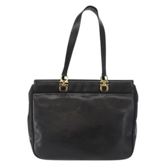 Ferragamo Pre-owned Ledertasche zum Umh&auml;ngen - - Pre-owned - Damen - Schwarzk - ONE SIZE