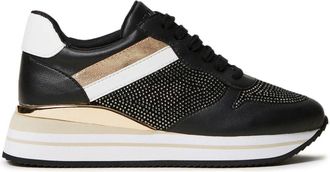 Twin-Set Sneakers mit Strass - Schwarz
