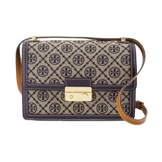 Tory Burch Blau Leder TripleCompartment Schultertasche - - Bags - Damen - Mehrfarbig - ONE SIZE
