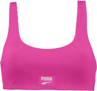 Puma Damen Scoop Neck Bikini Top, Neon Pink, XS EU