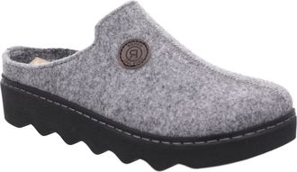 Rohde Damen Pantoffel Hausschuh Filz Plateausohle lose Einlagen Foggia-D 6120, Gr&ouml;&szlig;e:42 EU, Farbe:Grau