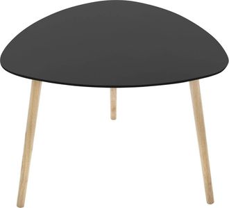 Atmosphera Atmosphera - Couchtisch Mileo - Holz und Gummibaum - schwarz - Schwarz