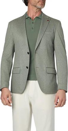 Roy Robson Herren Sakko grün meliert Slim Fit
