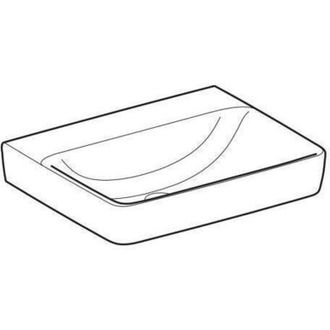 Keramag Keramag - Geberit Renova Plan, Aufsatz-Waschtisch, 60x48 cm, ohne