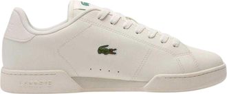Lacoste Carnaby Sneaker f&uuml;r Herren, Leder, Cupsohle (Naturwei&szlig;)