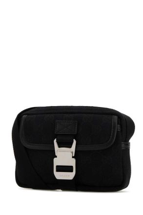 Gucci Mens Black Canvas Mini Crossbody Bag Blackblackblack Borse A Tracolla