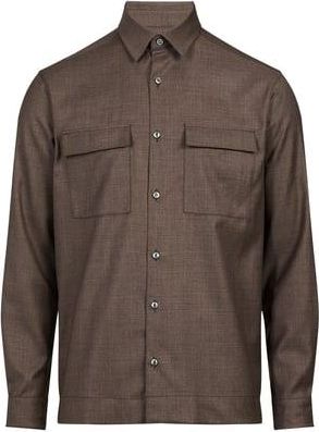Paul & Shark Chemise droite en laine vierge