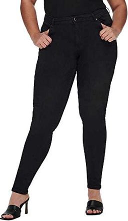 Only Carmakoma Carlaola Reg SK Azg132907 Noos, Jean Noir, 44W x 32L Femme