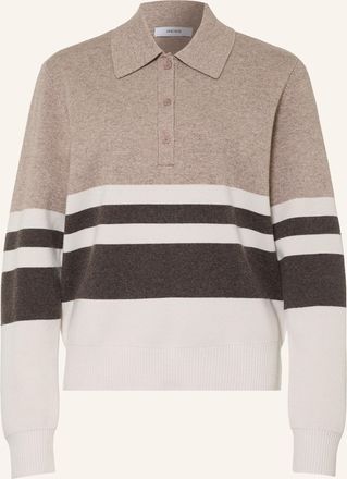 Reiss Reiss Strick-Poloshirt Bronte beige