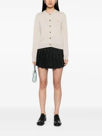 Maison Kitsun&eacute; Baby Fox Cardigan - Beige
