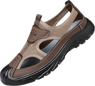 Generic Sandales dextérieur pour homme - Sandales de trekking fermées - Chaussures orthopédiques - Chaussures dété confortables et respirantes - Chaussures ba