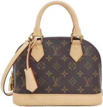 Louis Vuitton Pre-owned Alma BB Monogram Coated Canvas Handbag - Femme - Pre-owned - Brun - Taille: ONE Size