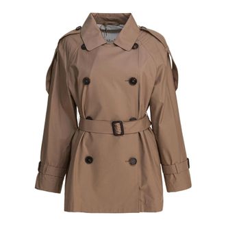 Max Mara Brauner Mantel Aw25 Stilvoll Wasserdicht Chic - - Coats - Damen - Braun - S