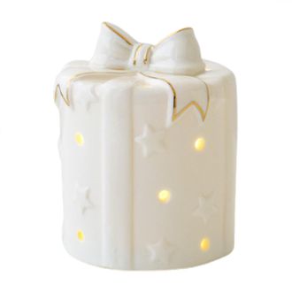 Generico Weihnachtsdekoration - Weihnachtsskulptur | einzigartige Weihnachtsdekorationen aus Keramik | Wintertisch beleuchtet | leichte hohle abnehmbare Vintag