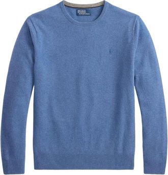 Polo Ralph Lauren Homme, Pulls, Bleu, Taille: 2XL Pull &agrave; col rond avec poney brod&eacute;