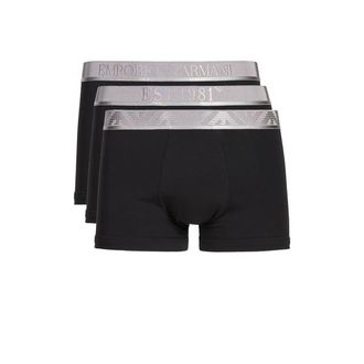 Emporio Armani Lot de trois boxers en coton m&eacute;lang&eacute;