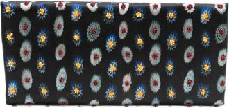 Staud Muse Bead-embellished Ikat-print Clutch Bag