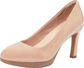 Clarks Damen Ambyr2 Braley Pumps, Praline Patent, 39.5 EU