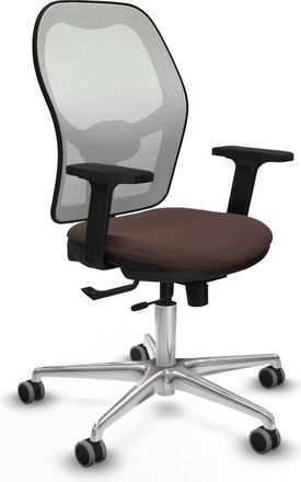 Piqueras y Crespo Schreibtischstuhl mit Armlehnen von Jorquera, h&ouml;henverstellbare Lendenwirbelst&uuml;tze, ausgestattet mit Syncro/Traslack und eingespritztem Schaumstoff, R