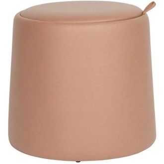 Mobili Rebecca Pouf Tabouret Coffre de Rangement Mobili Rebecca Lisianthus 42x45x45 PU Bois MDF Rose Moderne