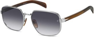 David Beckham Herren Db 7121/G/S Sonnenbrille, Ruthenium Braun, 60