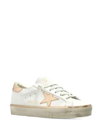 Golden Goose Low-Top Sneaker - White Low-Top Sneakers With Metallic Accents - Gr. 35 (EU) - in Beige - f&uuml;r Damen