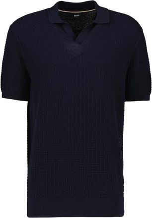 HUGO BOSS Homme, Tops, Bleu, Taille: M Natalo Polo Structur&eacute; Tricot&eacute;