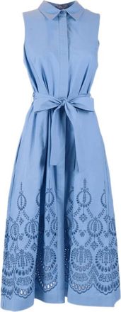 P.A.R.O.S.H. P.a.r.o.s.h., Femme, Robes, Bleu, Taille: 38 FR Shirt Robes