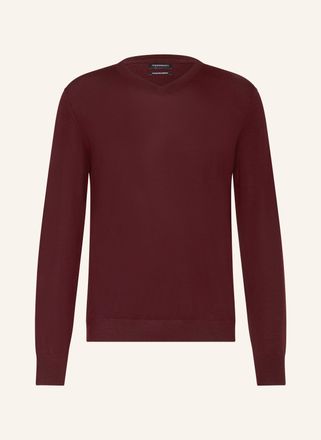 Strokesman's Strokesmans Pullover Aus Merinowolle rot