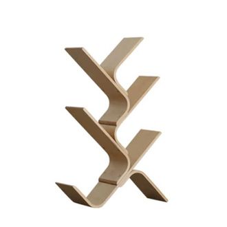 Generic Baumf&ouml;rmiges B&uuml;cherregal mit 3-8 Ebenen, kreativ gebogenes vertikales B&uuml;cherregal, Aufbewahrungsregal for B&uuml;cher, CDs und Zeitschriften(Color 1,5-Tier