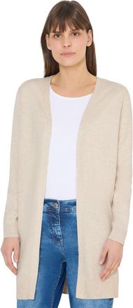 Cecil Langer Basic Cardigan Egg beige Melange XXL